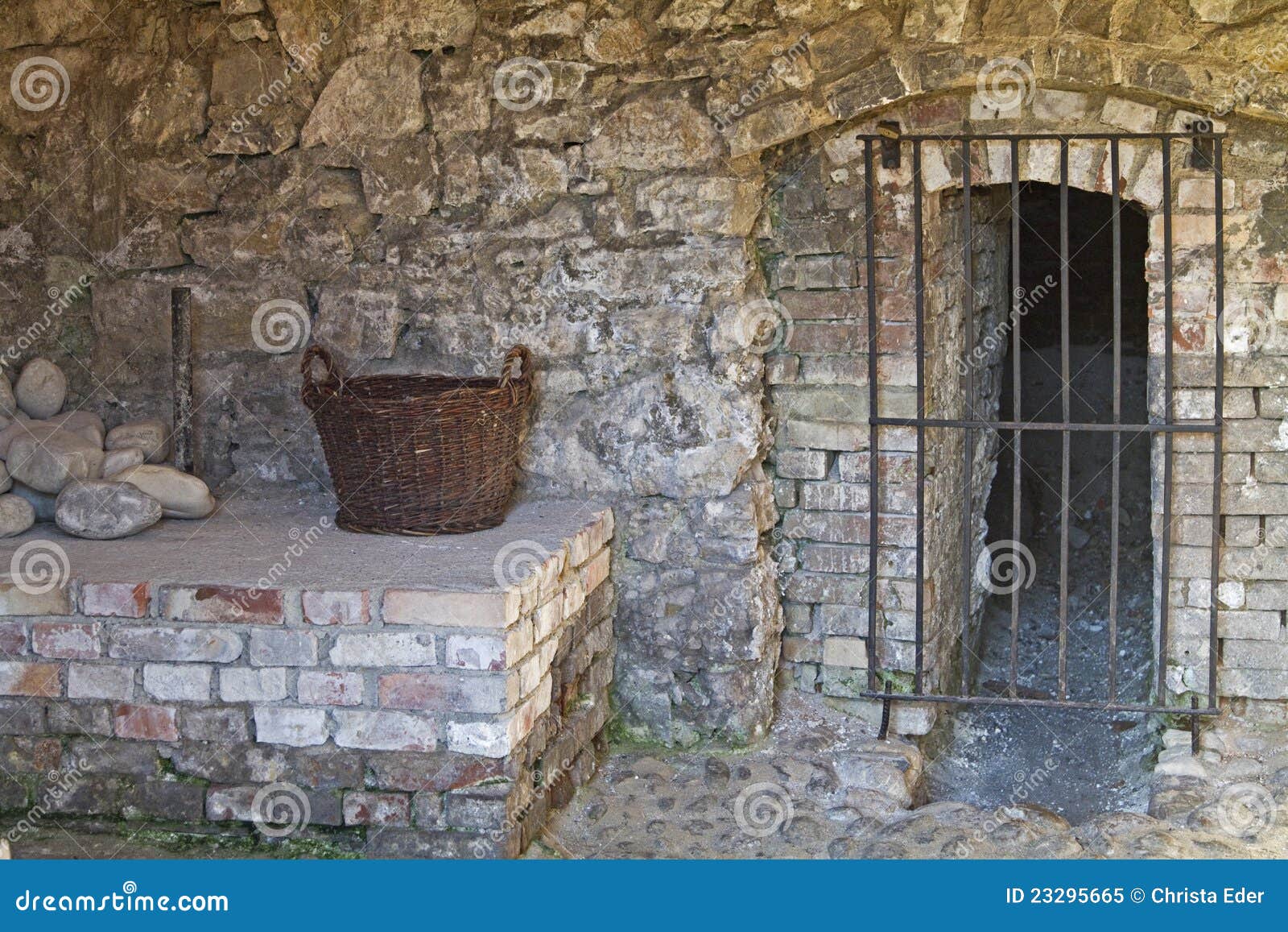 Old cellar stock image. Image of interior, plastered - 23295665