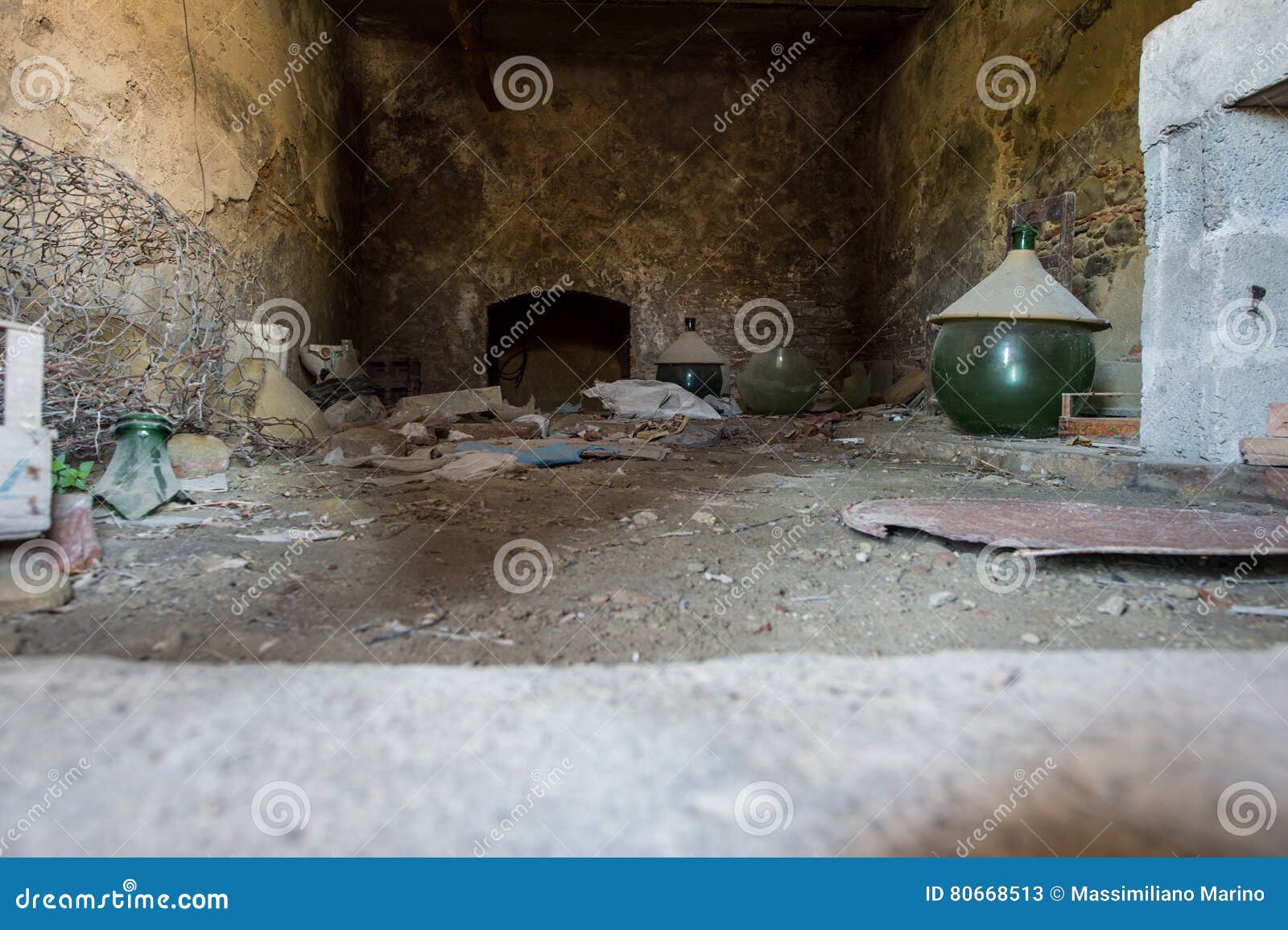 Old Cellar Destroyed after Earthquake Stock Image - Image of cellar ...