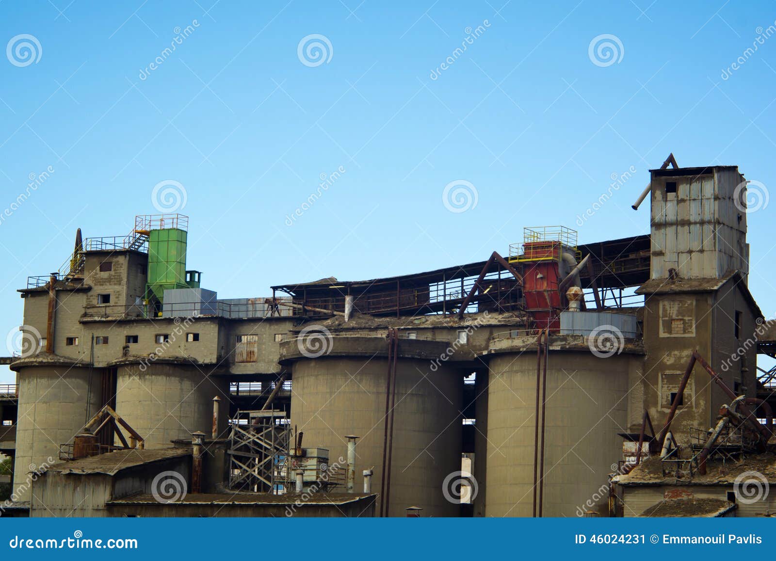 Old Cement factory stock image. Image of orange, industries - 46024231