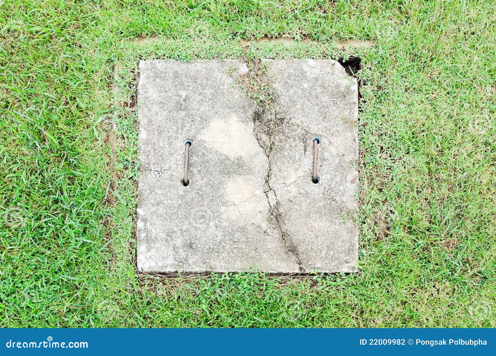 Old cement sewer cover stock photo. Image of garden, outdoor - 22009982