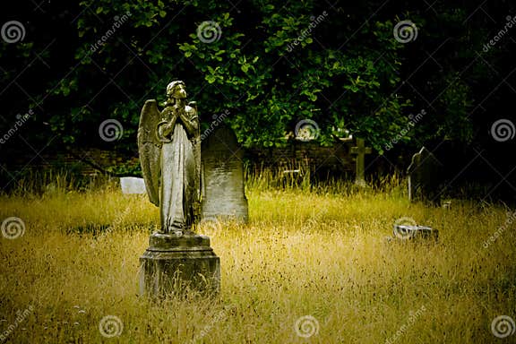 Old cemetery angel stock photo. Image of religion, cemetery - 25110568