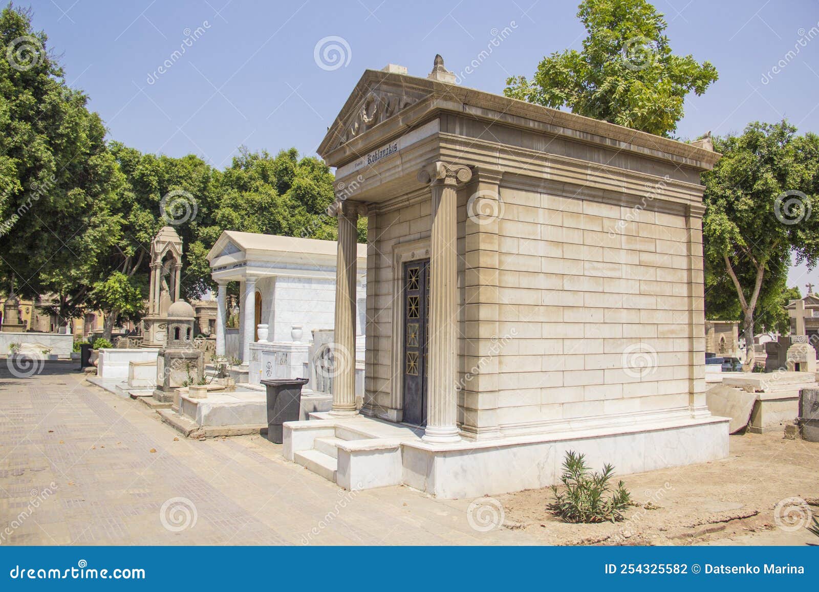 The Old Cemetery in the Coptic Cairo District of Old Cairo Editorial ...
