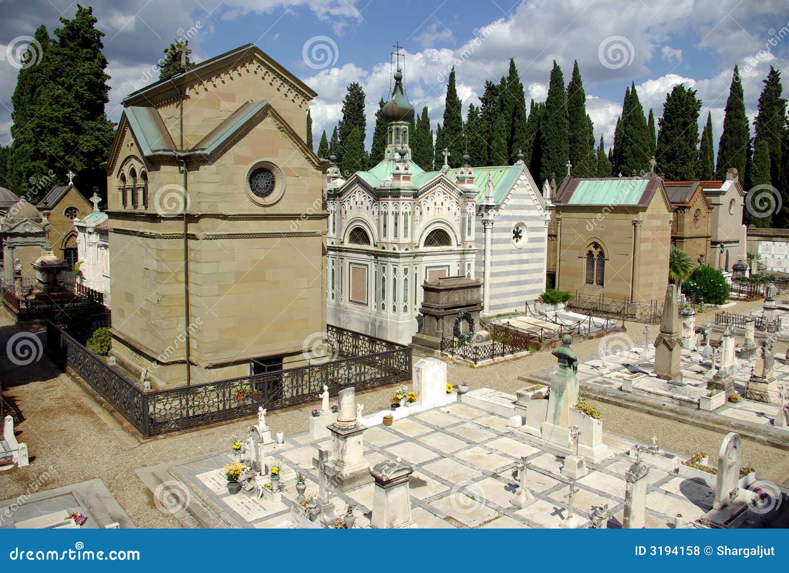 Old Cemetery, Florence, Italy Royalty Free Stock Photos - Image: 3194158