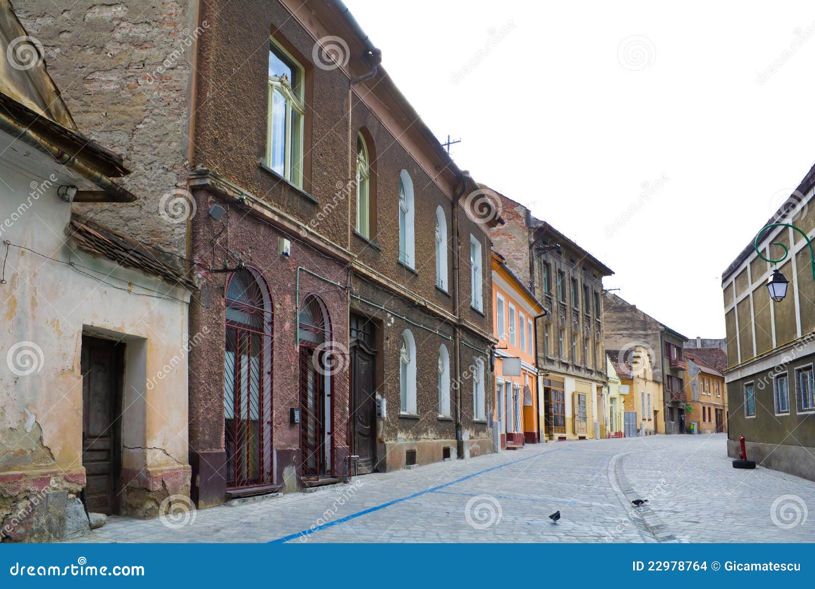 Old center of Brasov stock photo. Image of refurbishment - 22978764