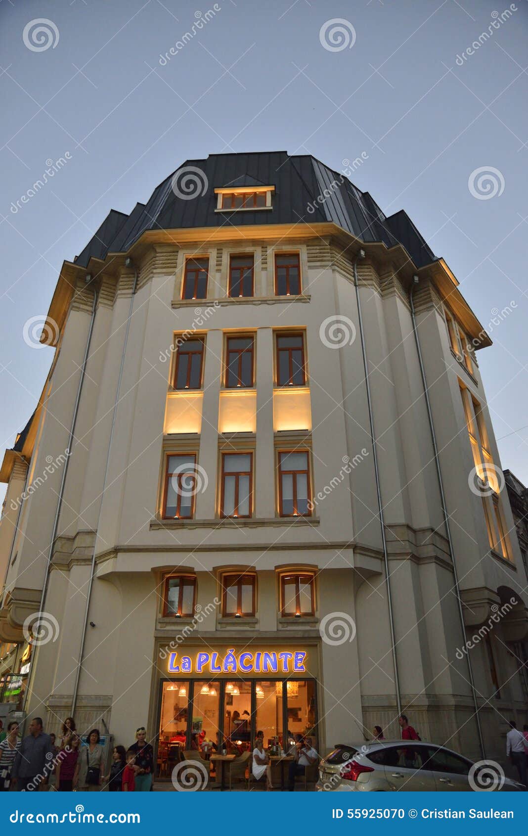 Old center of Bucharest editorial image. Image of touristic - 55925070