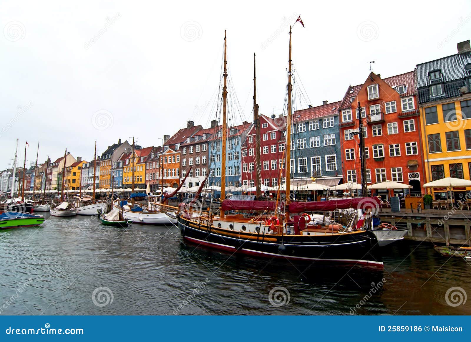 Old Center of of Copenhagen. Stock Photo - Image of scandinavia ...