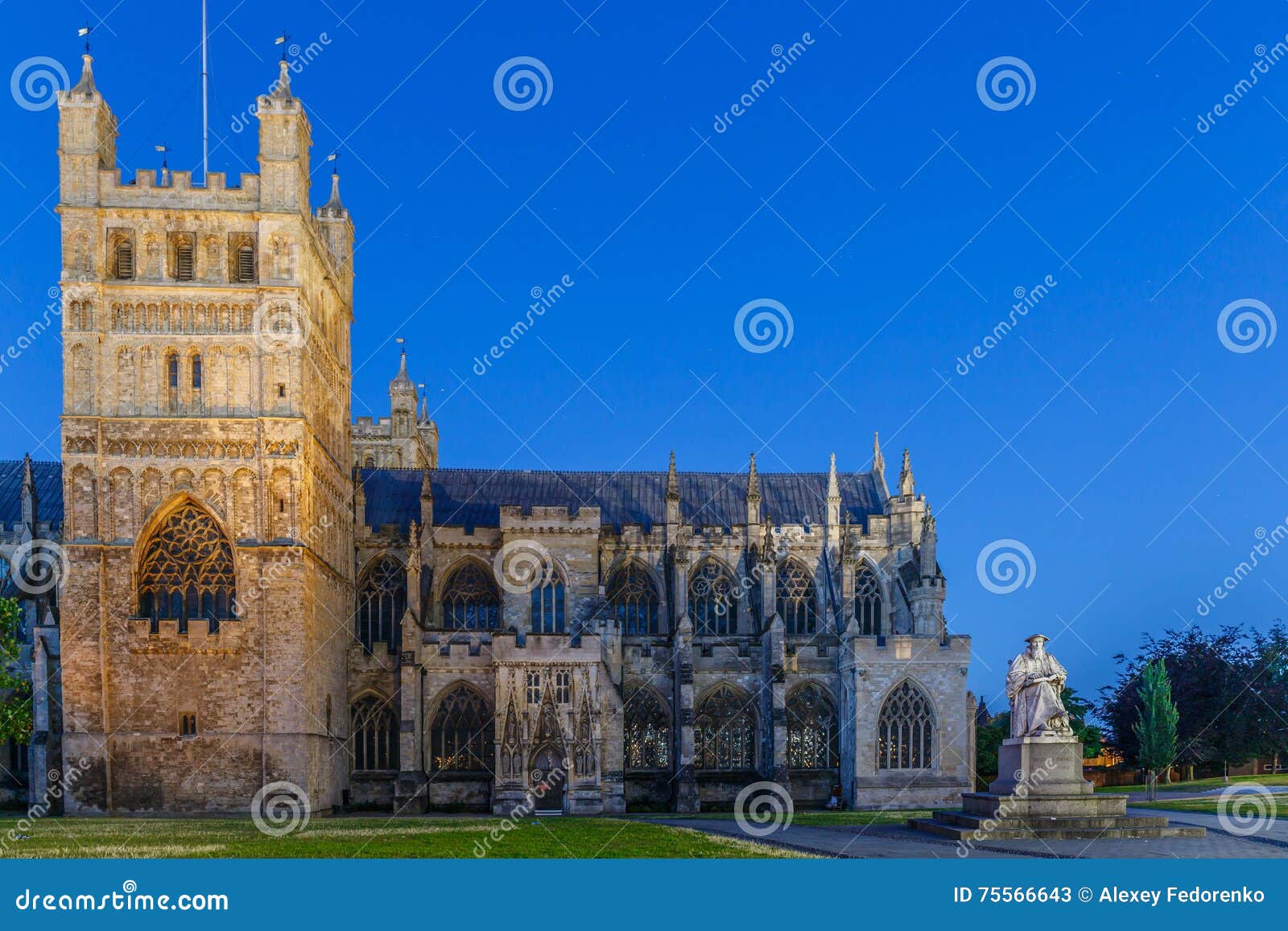 Old Center of Exeter (Devon) Stock Image - Image of historic, english ...