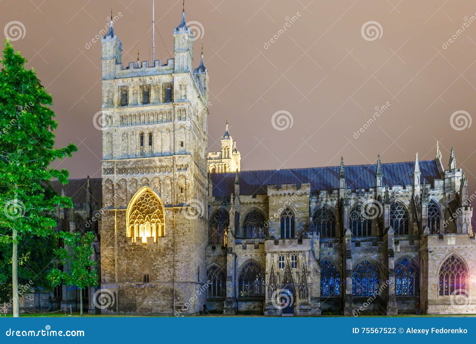 Old Center of Exeter (Devon) Stock Photo - Image of square, historic ...