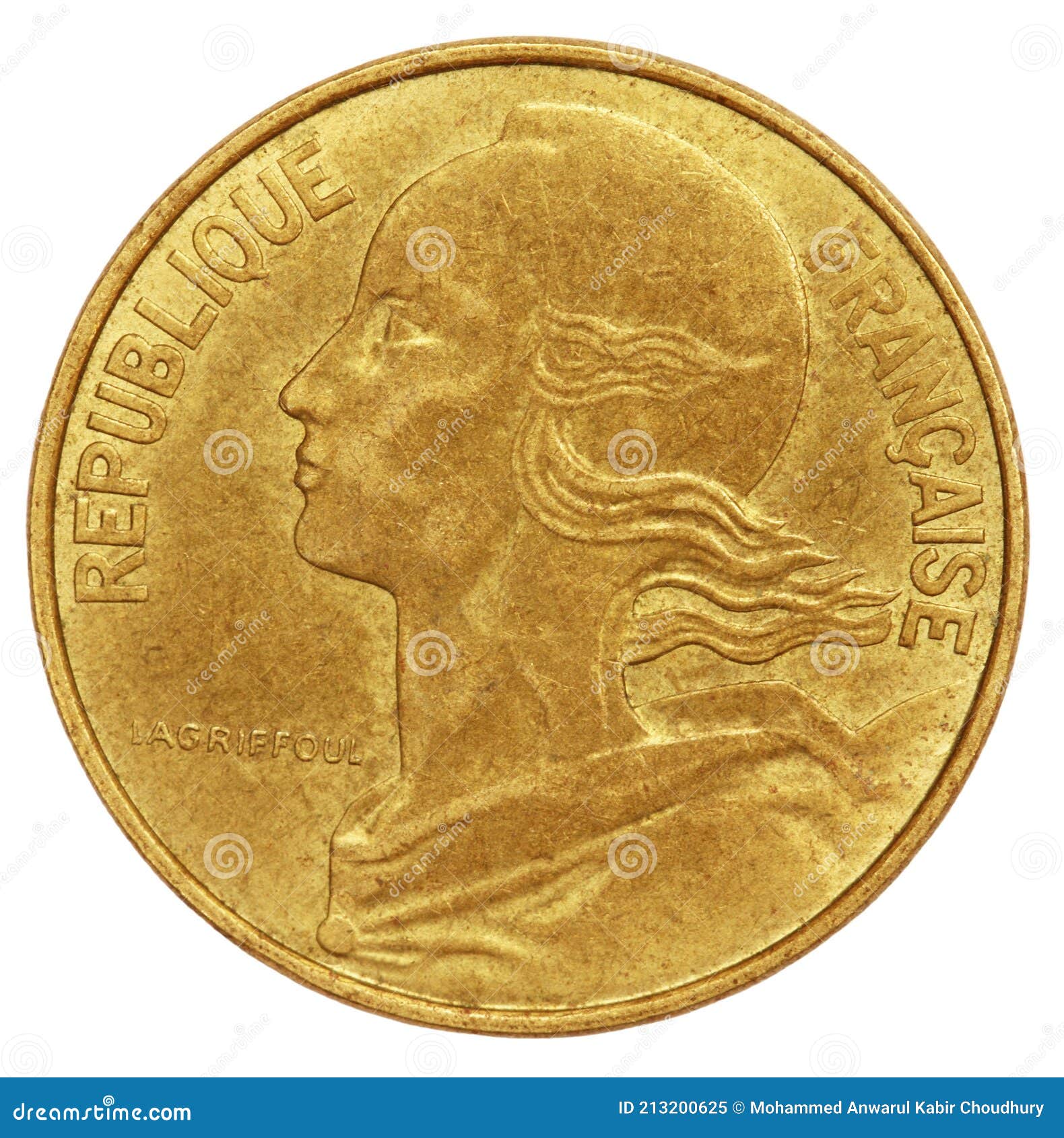 Old 10 Centimes Coin of France Stock Image - Image of side, centimes ...