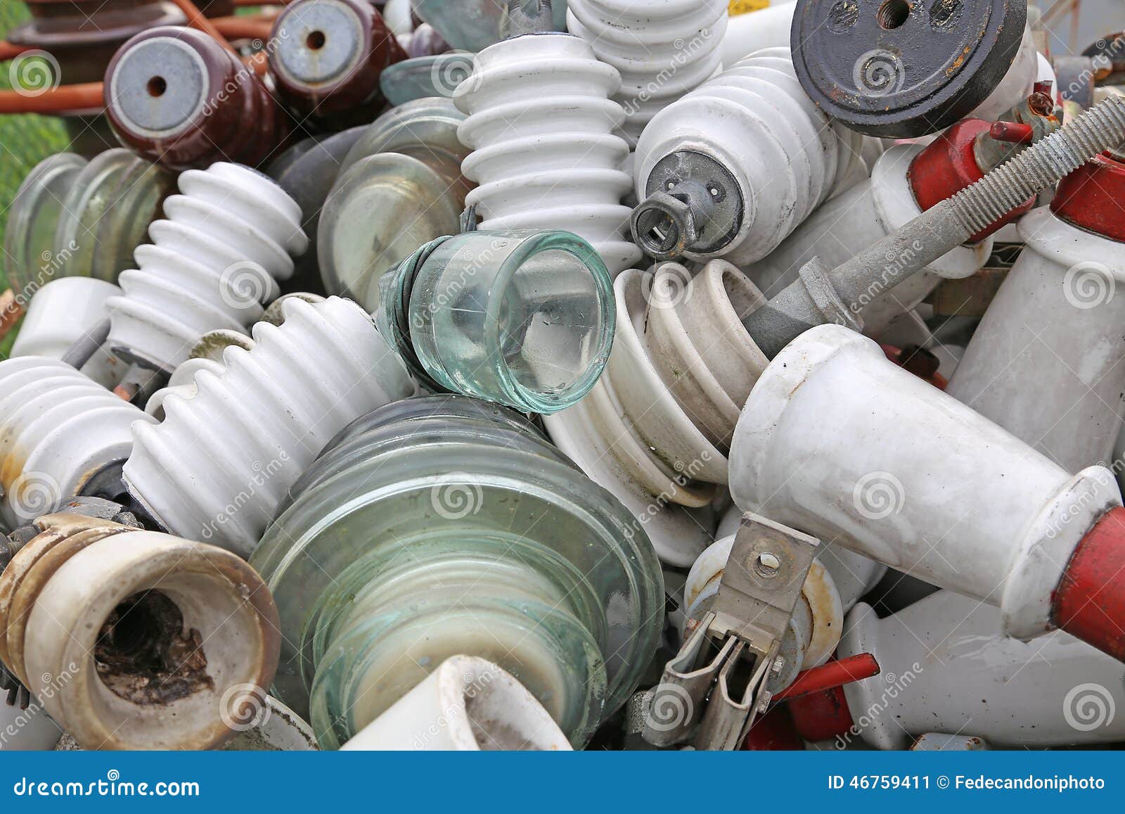 Old Ceramic Insulators in an Old Dump Obsolete Material Stock Image ...