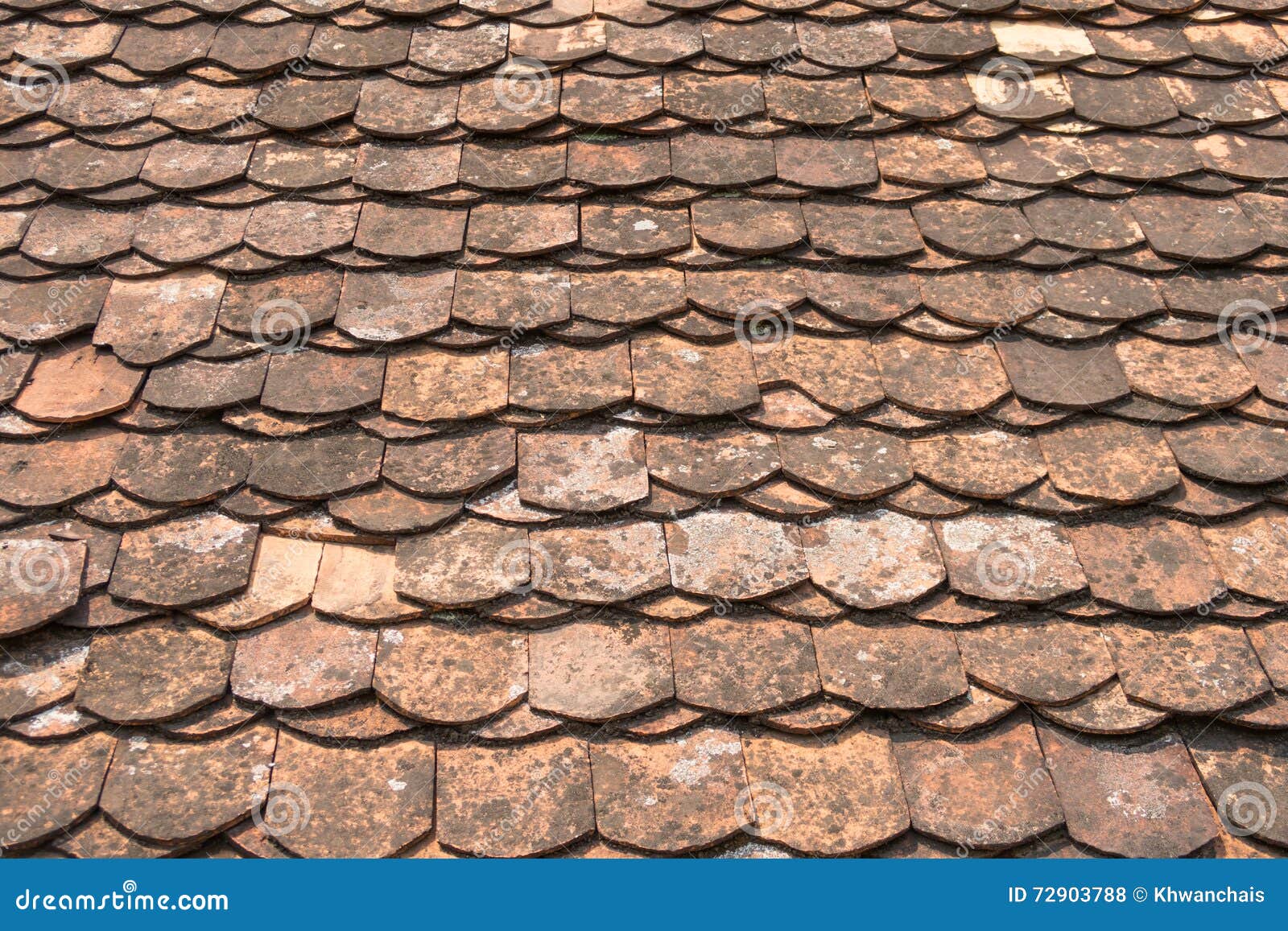 Old Ceramic Temple Roof Pattern Stock Photo - Image of artistic ...
