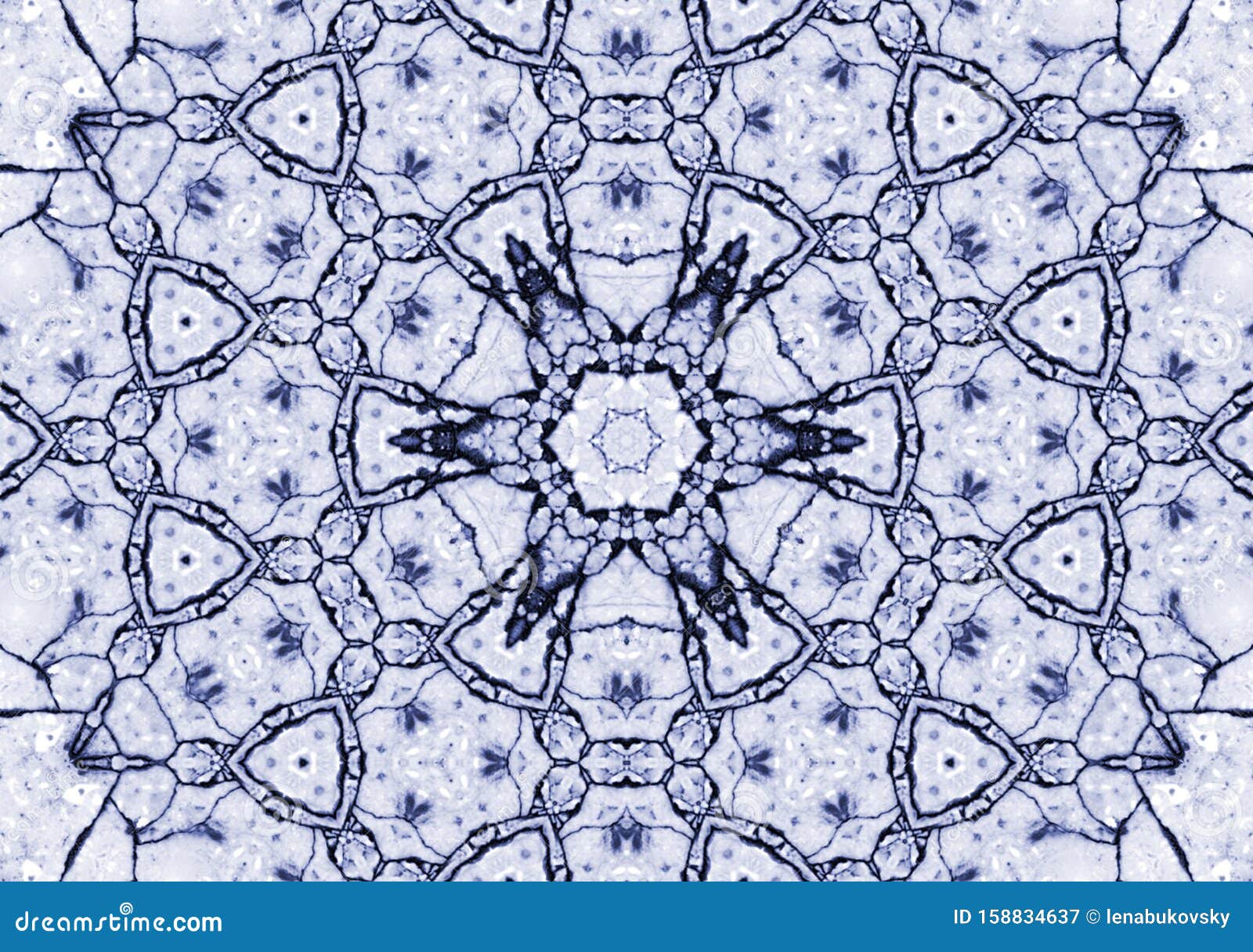 Old Ceramic Tile - Symmetrical Pattern in a Vintage Style Stock Image ...