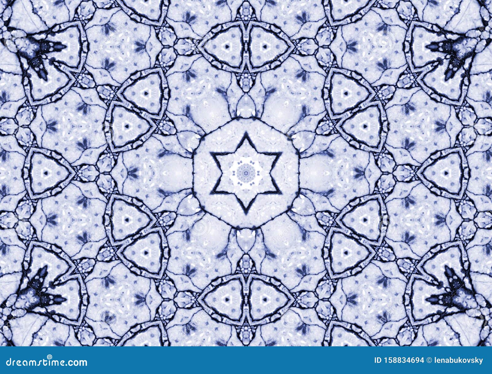 Old Ceramic Tile - Symmetrical Pattern in a Vintage Style Stock Photo ...
