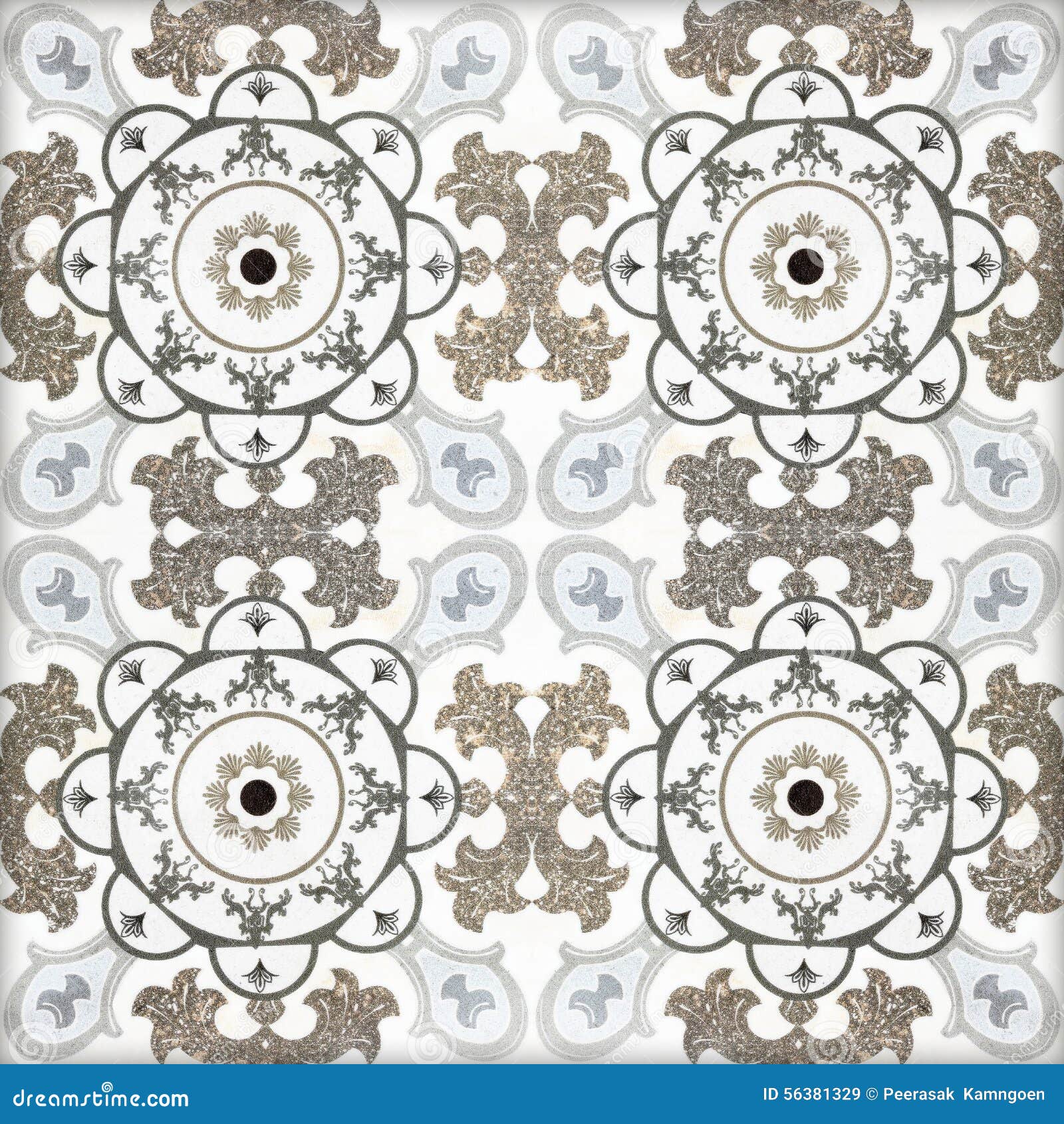 Old Ceramic Tiles Patterns in the Pari Stock Illustration ...
