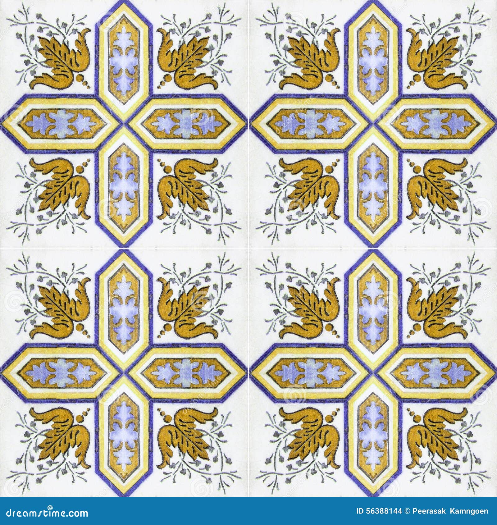 Old ceramic tiles patterns stock illustration. Illustration of building ...