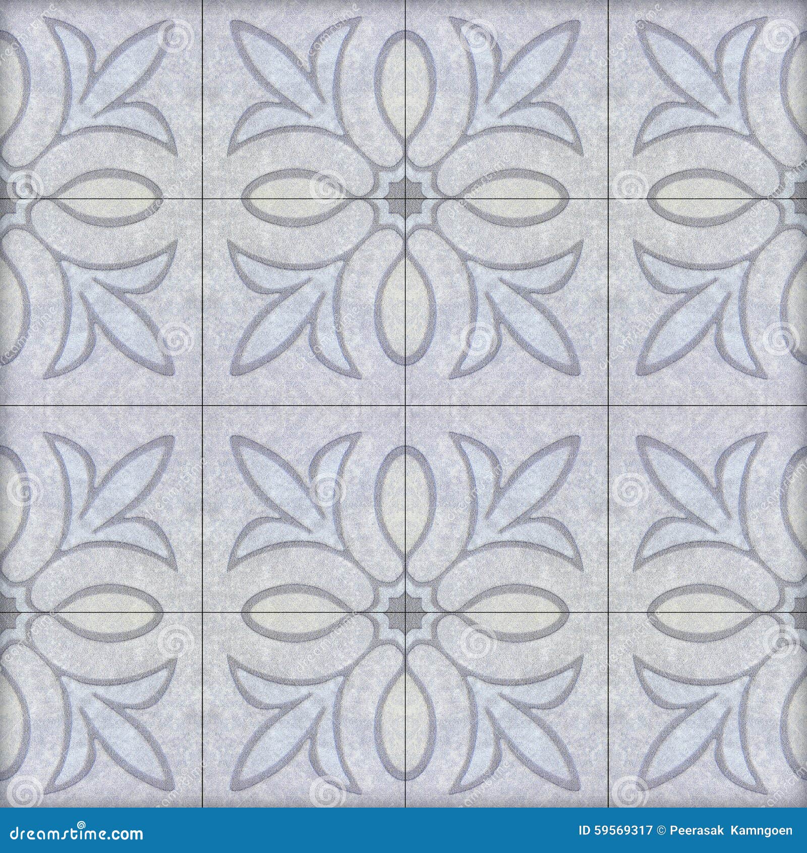 Old Ceramic Tiles Patterns in the Park Stock Image - Image of design ...