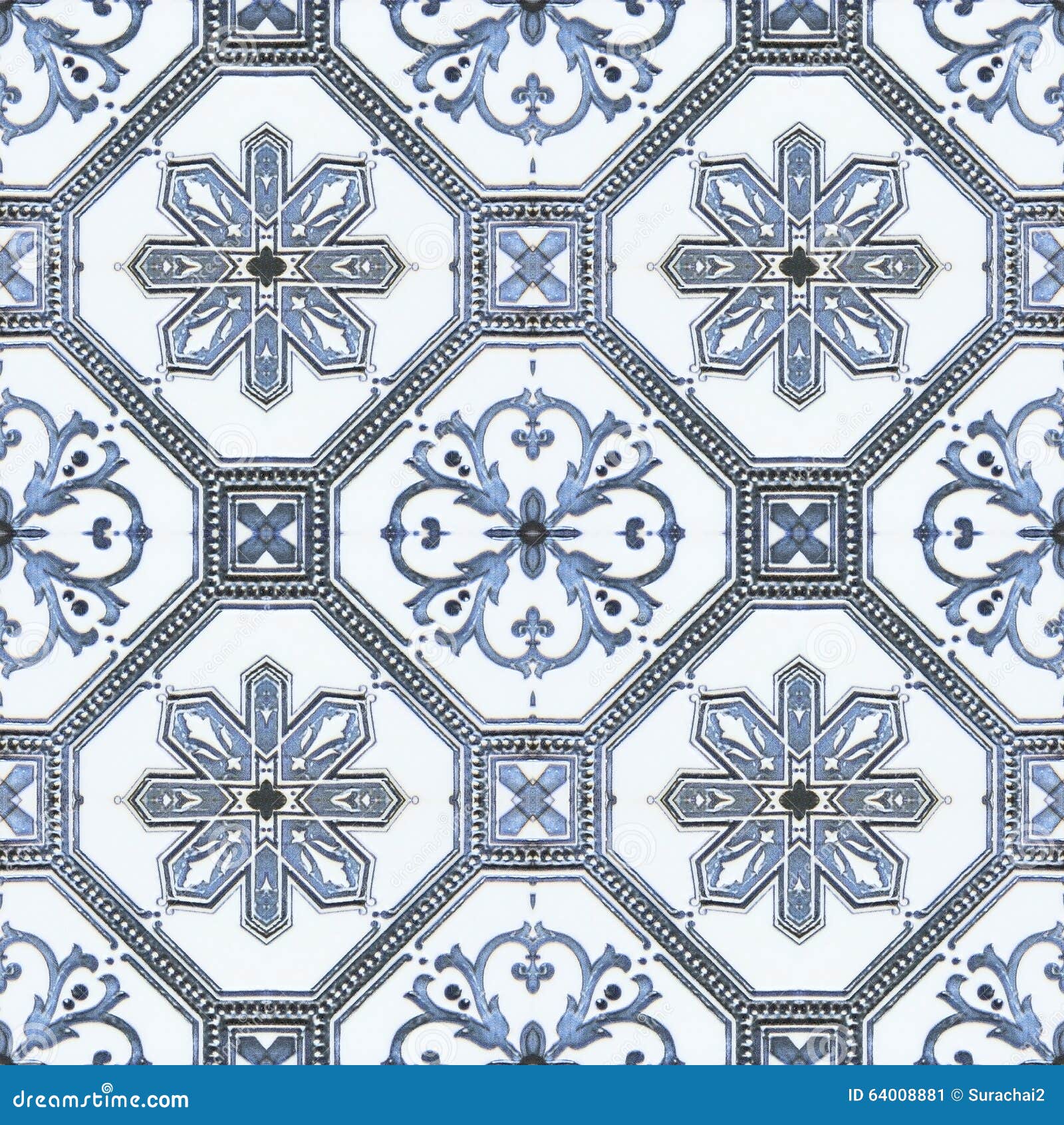 Old ceramic tiles patterns stock illustration. Illustration of arabic ...