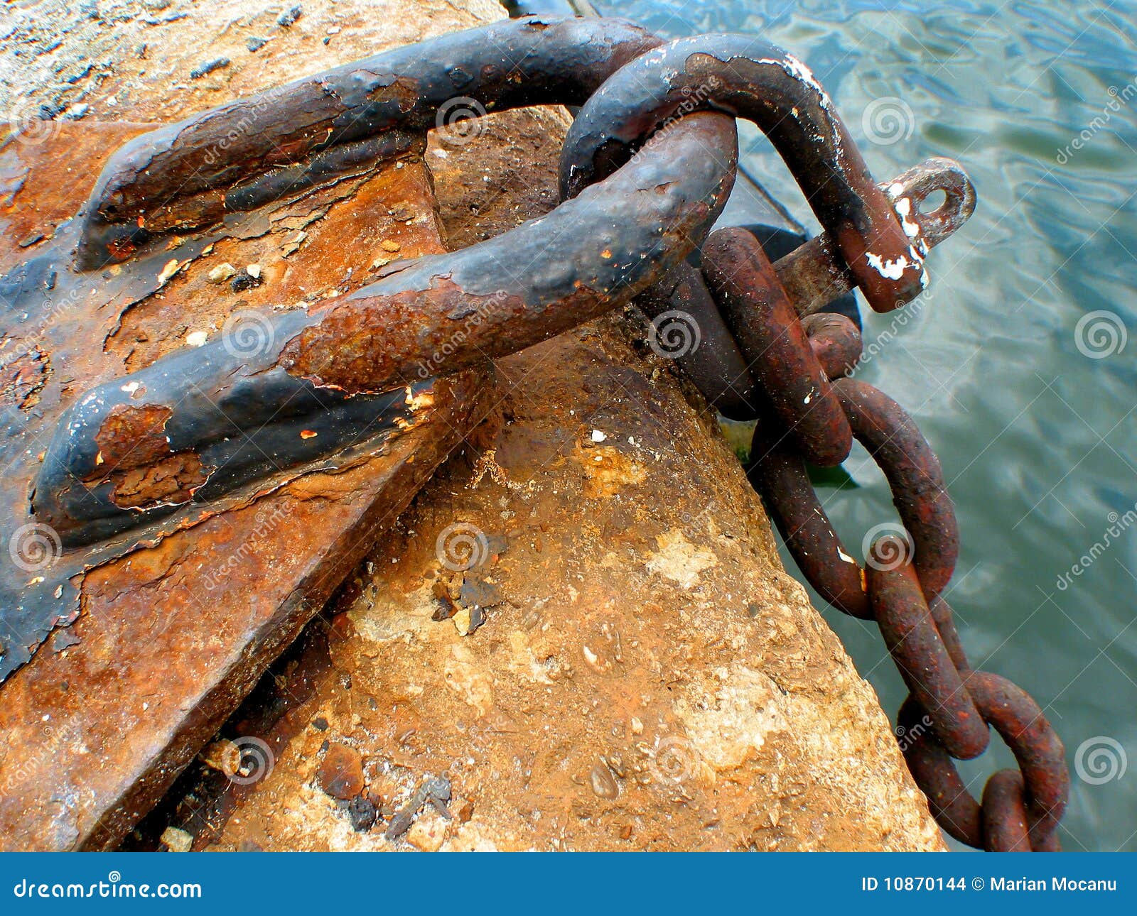 Old chain stock photo. Image of sustain, detail, concrete - 10870144