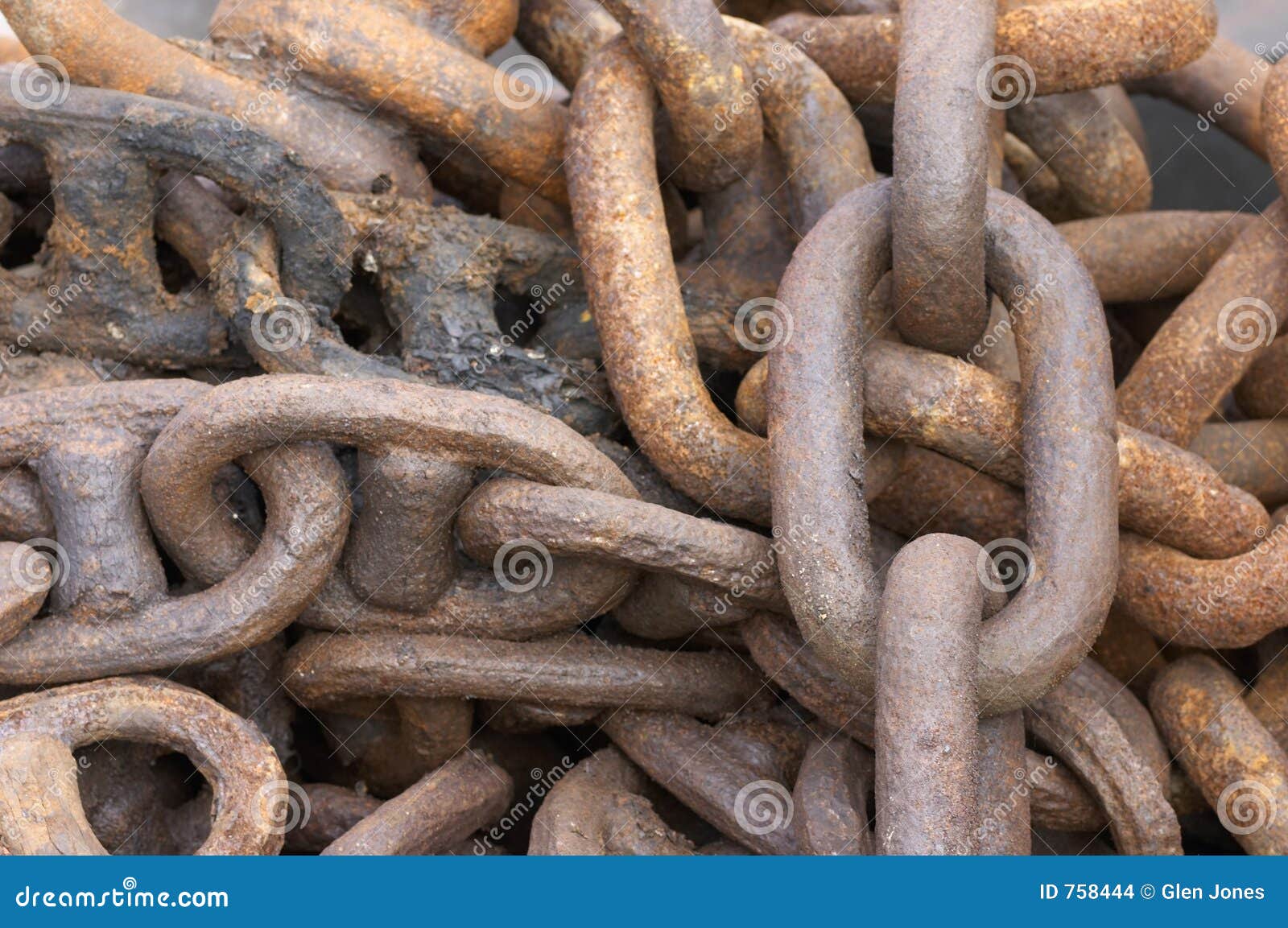 Old chain stock photo. Image of connected, rusted, texture - 758444