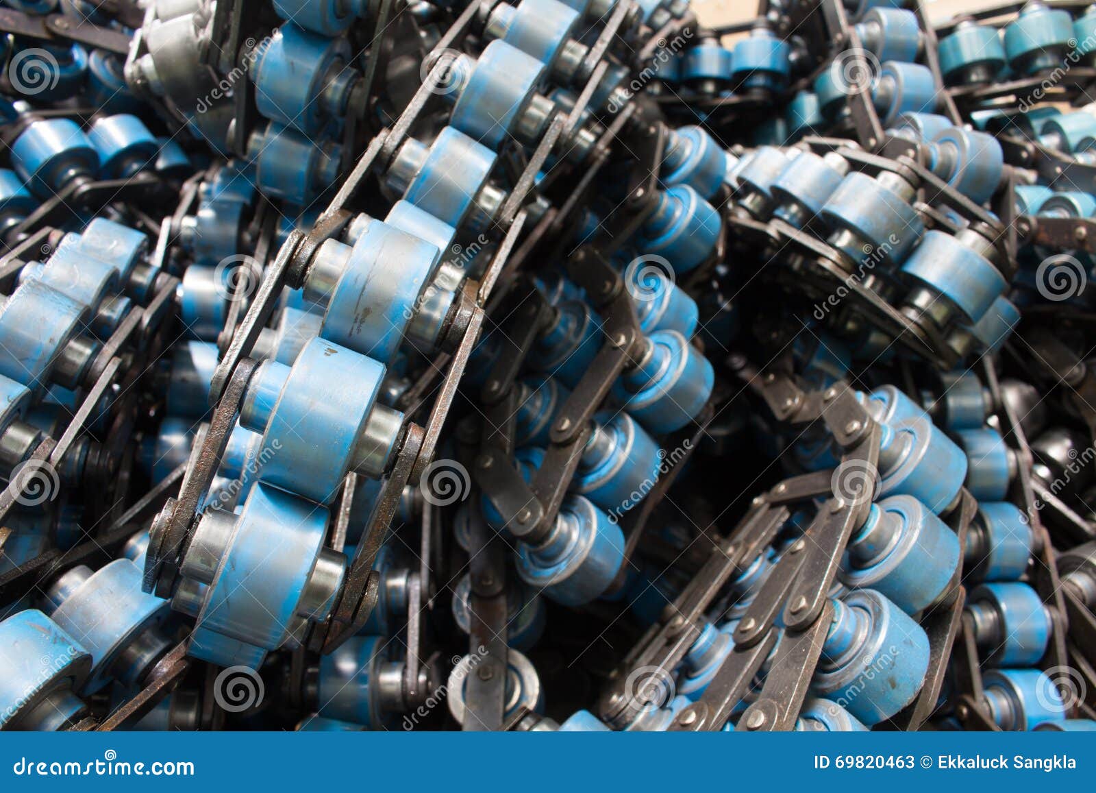 The Old Chain Conveyor Line at Factory Stock Image - Image of conveyor ...