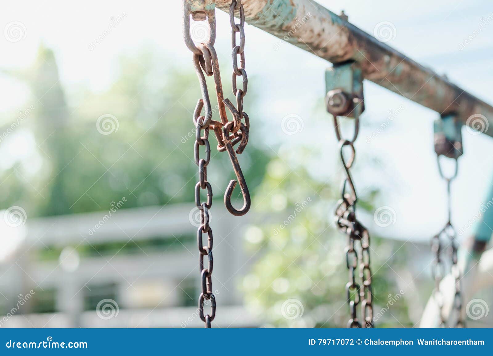 Old chain stock photo. Image of blue, background, strength - 79717072