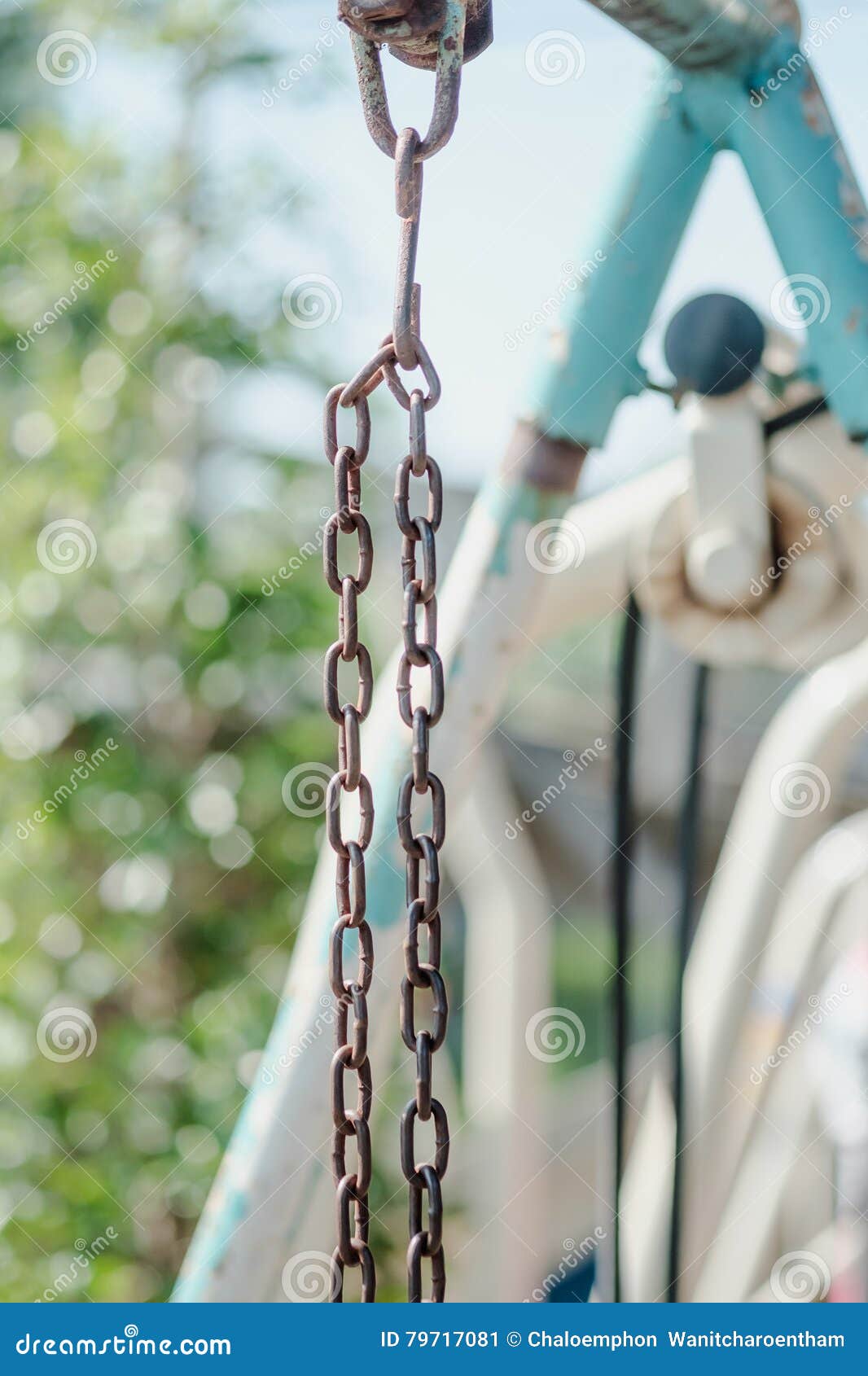 Old chain stock image. Image of rusty, linked, iron, closeup - 79717081