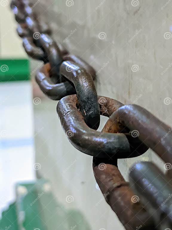 An old chain wrapped. stock image. Image of figurine - 357832065
