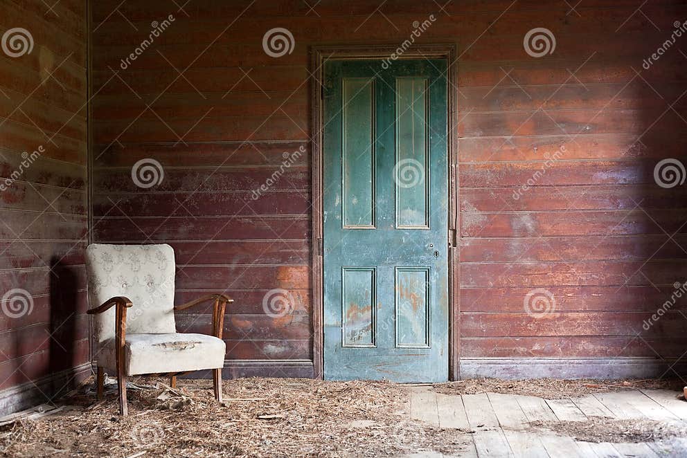 Old Chair stock photo. Image of door, retro, house, neglected - 21513988