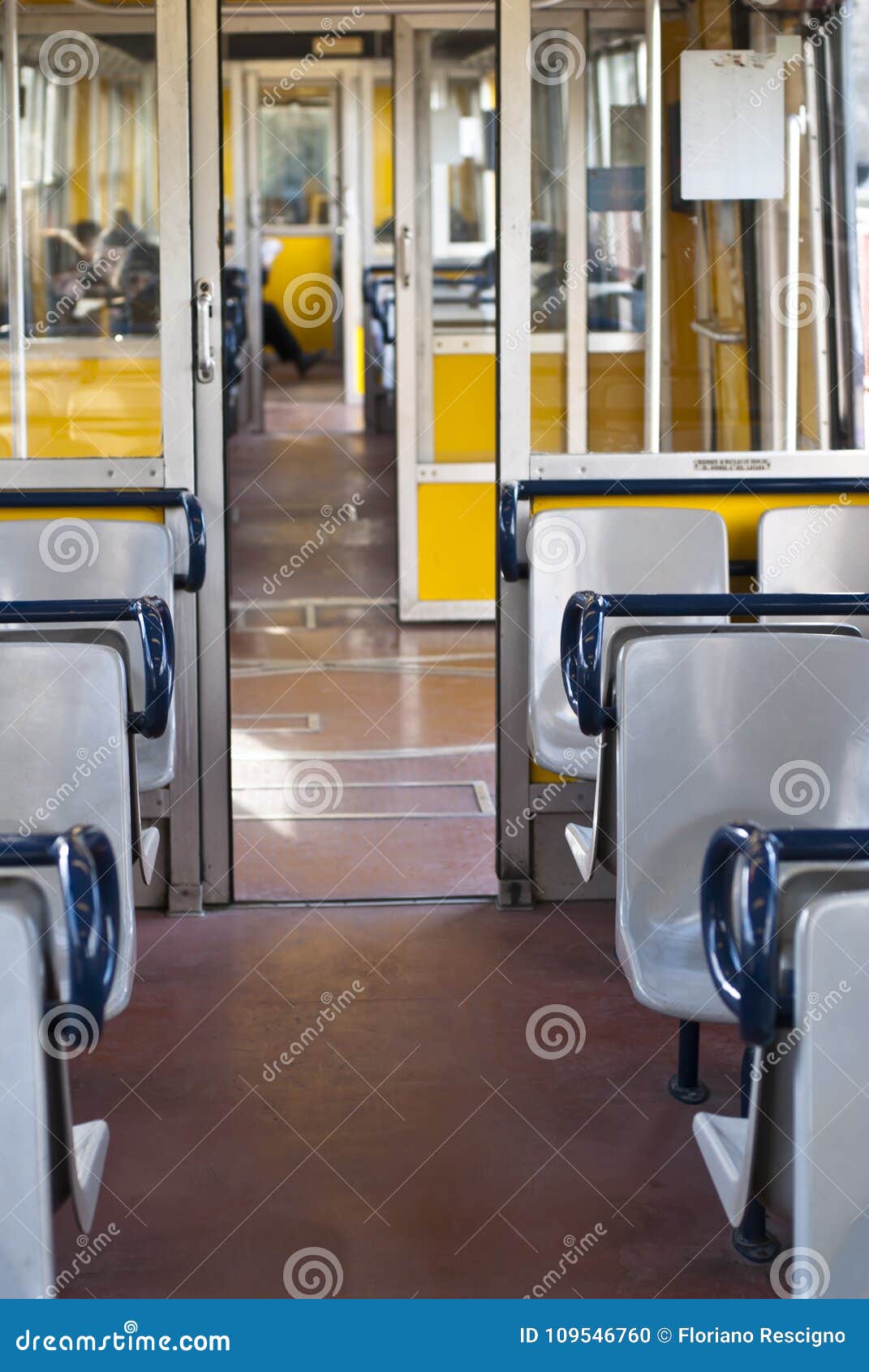 Chairs in train stock photo. Image of transport, underground - 109546760