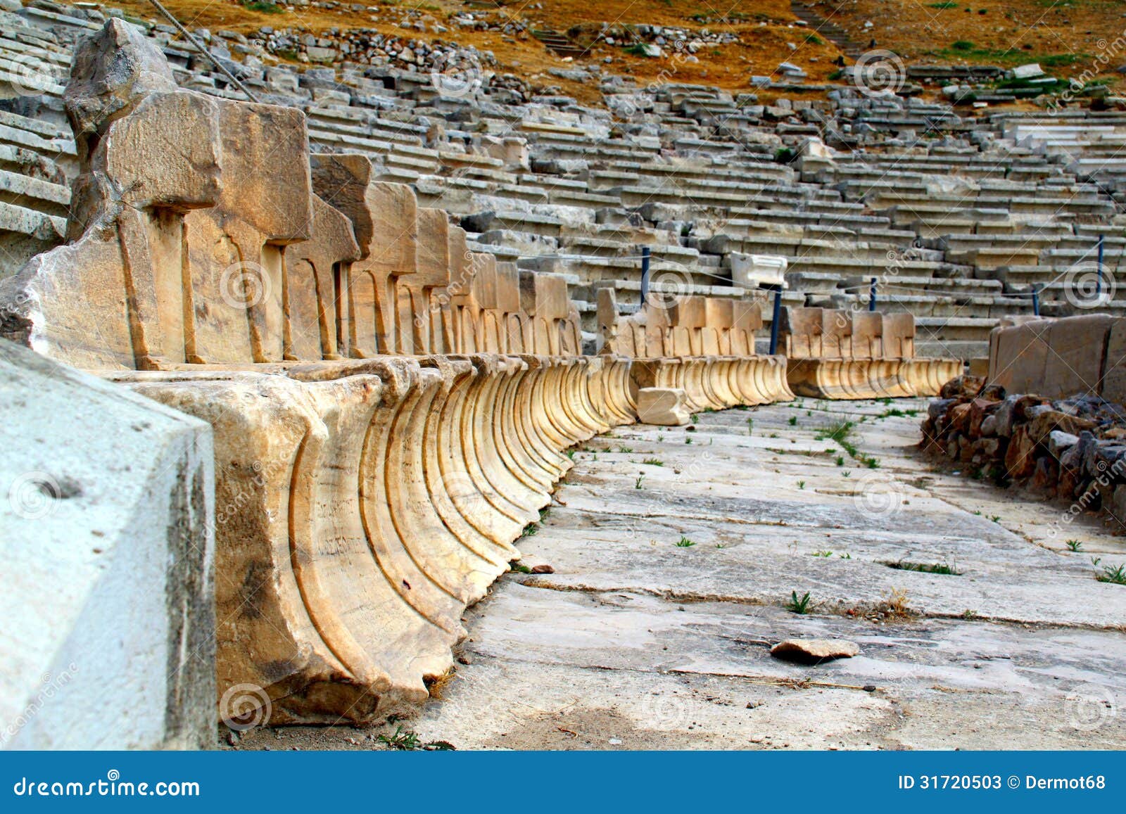 Old Chairs from Greek Acropolis Stock Image - Image of greece, city ...