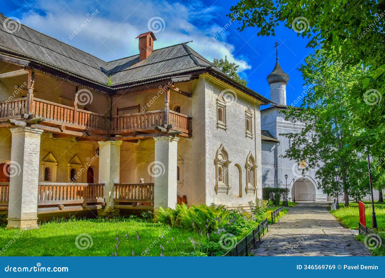 Old Chambers of the Monastery of Saint Euthymius in Suzdal Stock Image ...