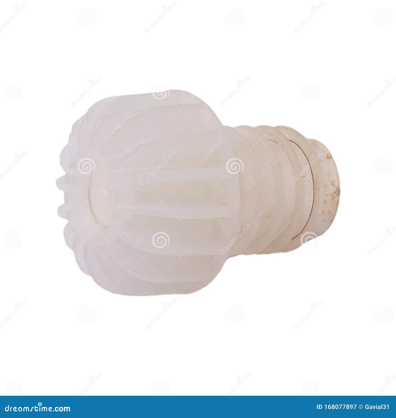 Old Champagne Cork Made of White Plastic Isolated on White Stock Image ...