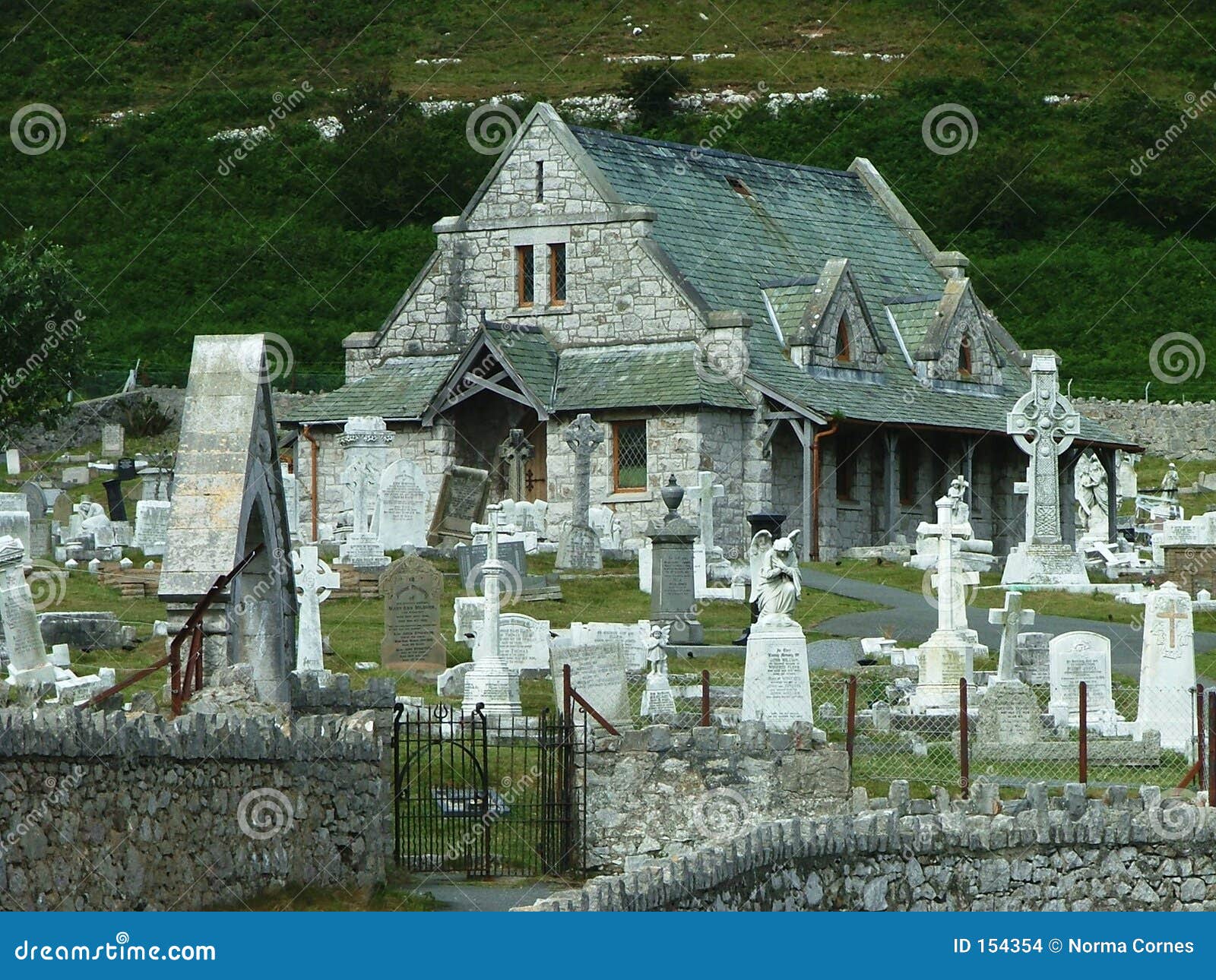 The old Chapel stock photo. Image of headstone, chapel - 154354
