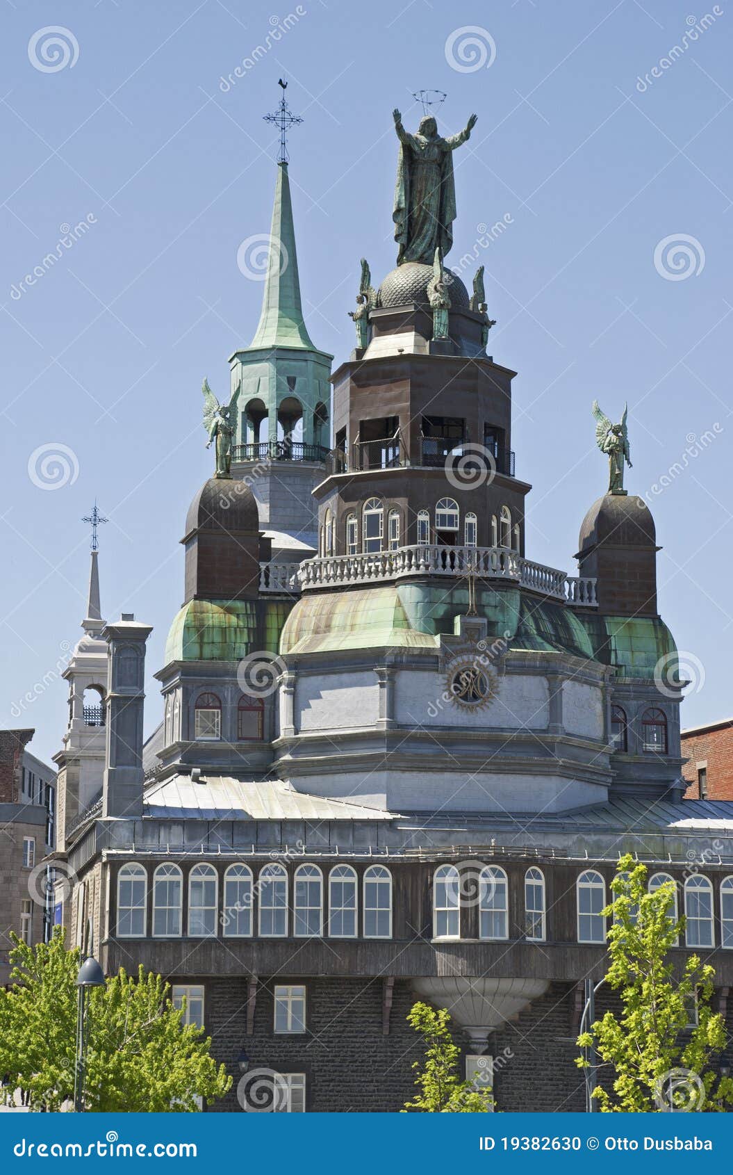 Old chapel in Old Montreal stock photo. Image of cupola - 19382630