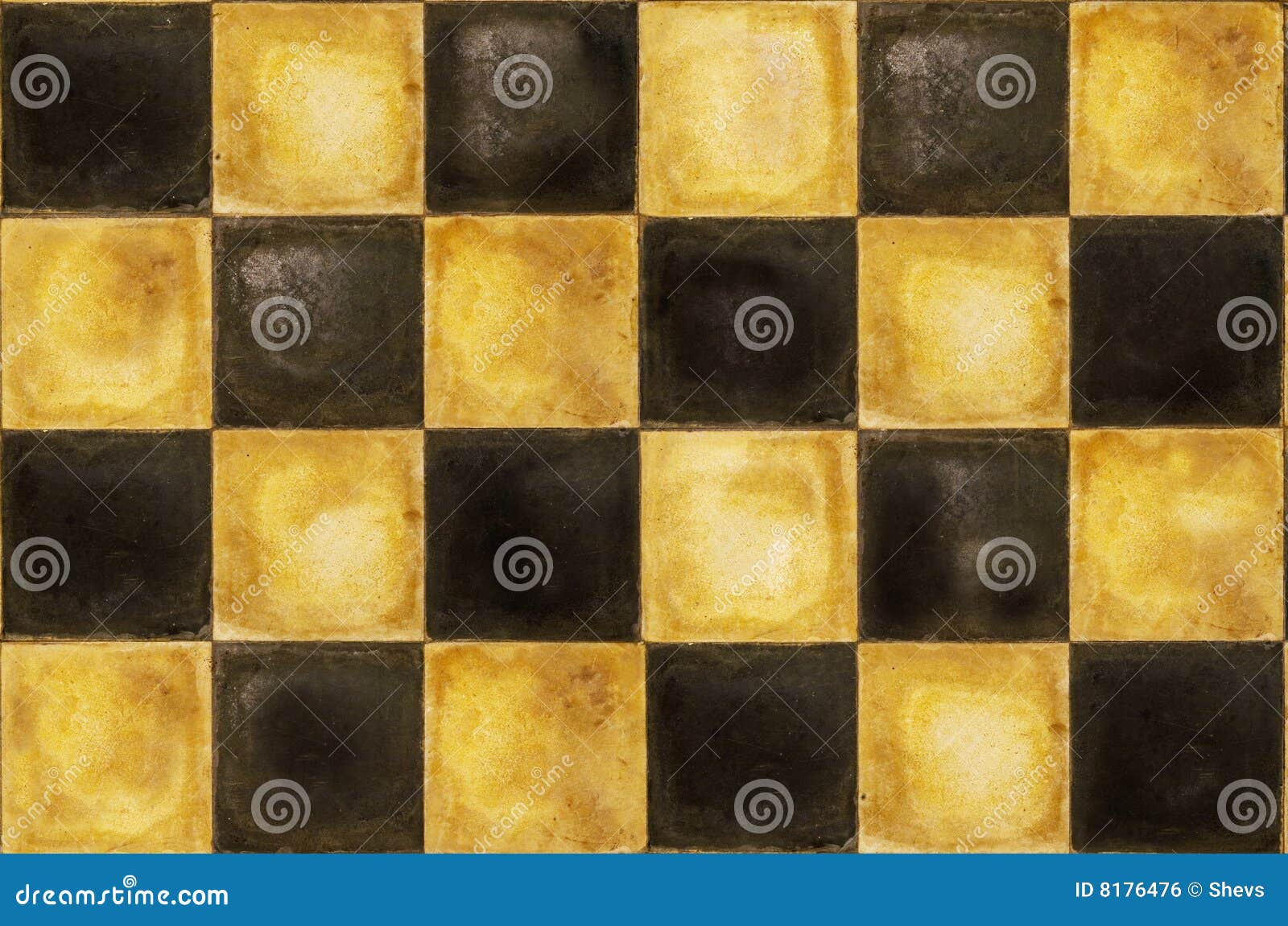 Old Checkerboard Retro Floor Stock Photo - Image of antique, distressed ...