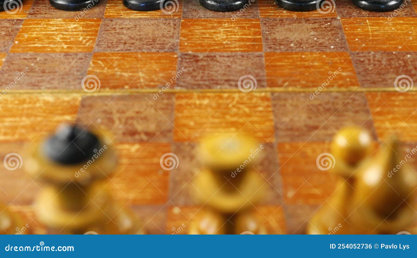 Old Chess at the Beginning of the Game and Battle Stock Footage - Video ...