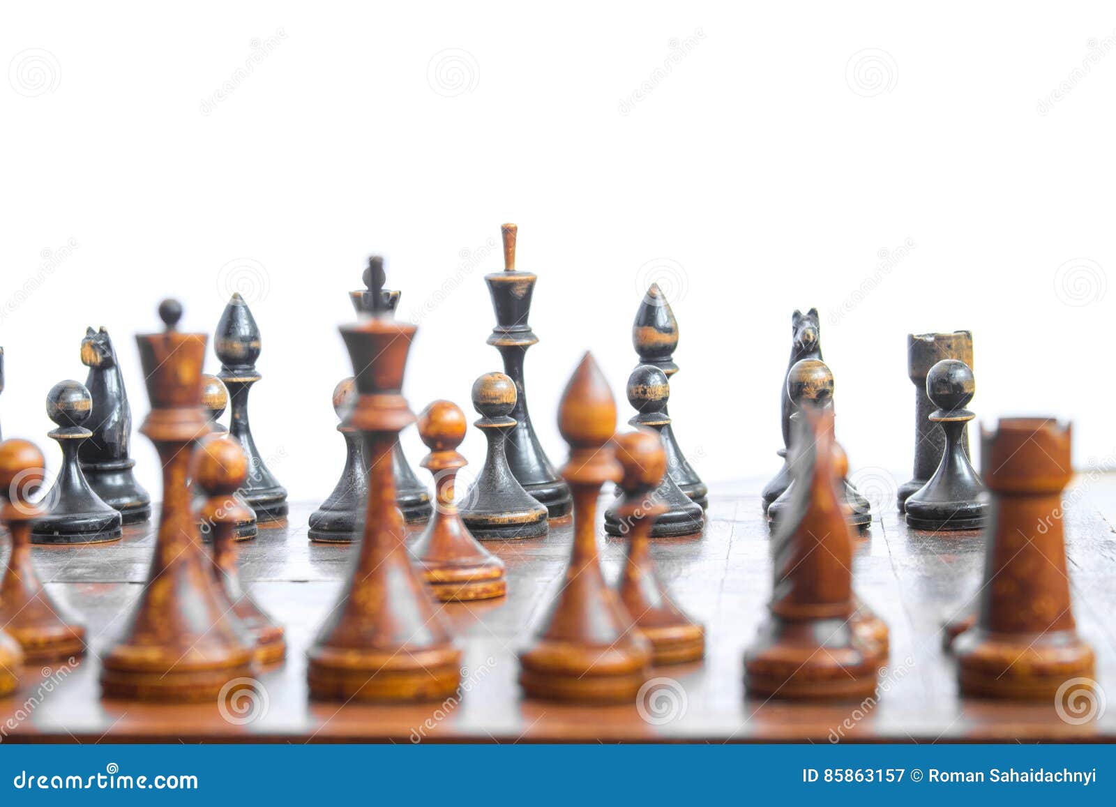 Old chess Board. stock image. Image of life, chess, master - 85863157