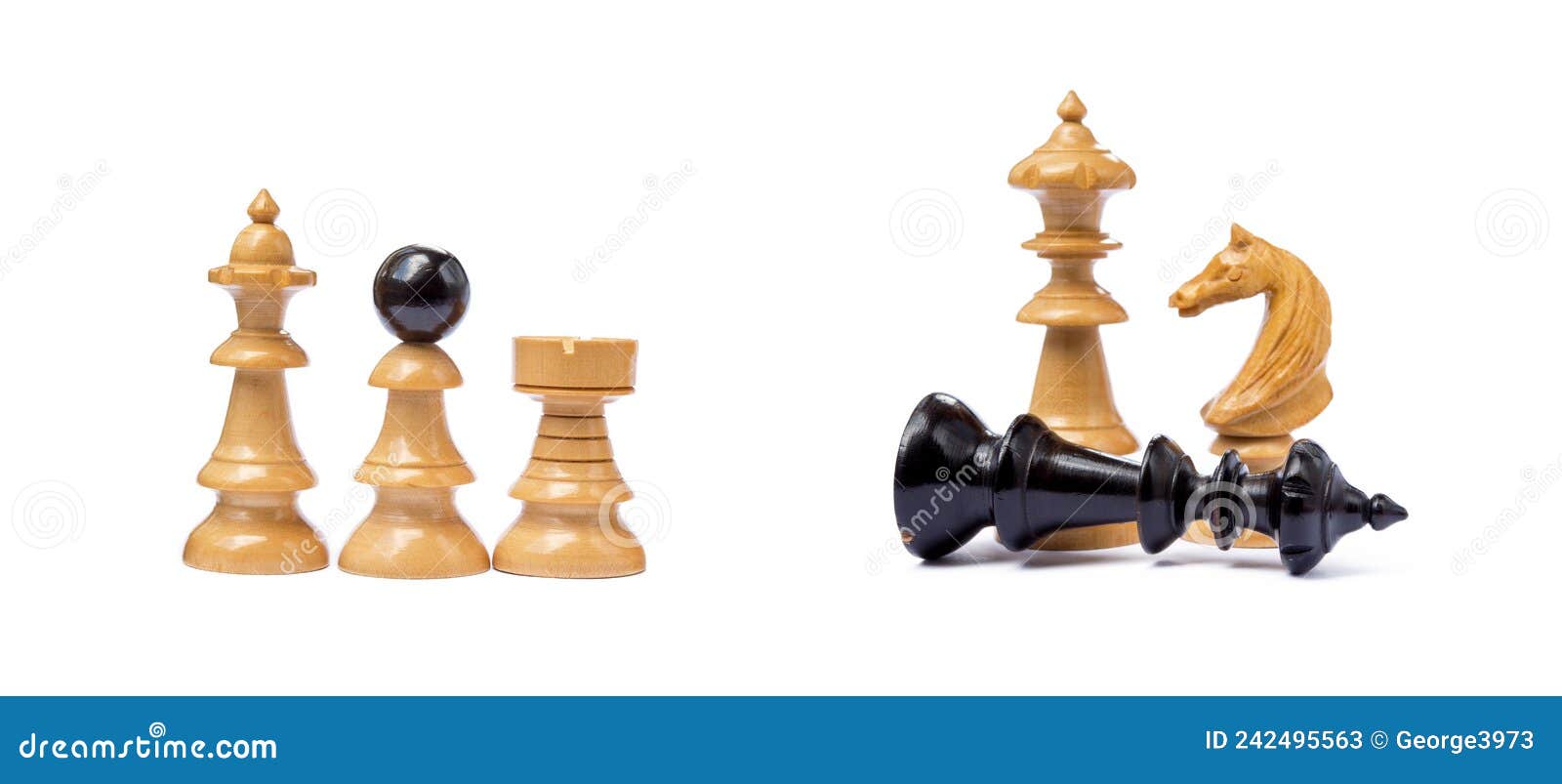 Old chess pieces stock image. Image of board, lifestyles - 242495563