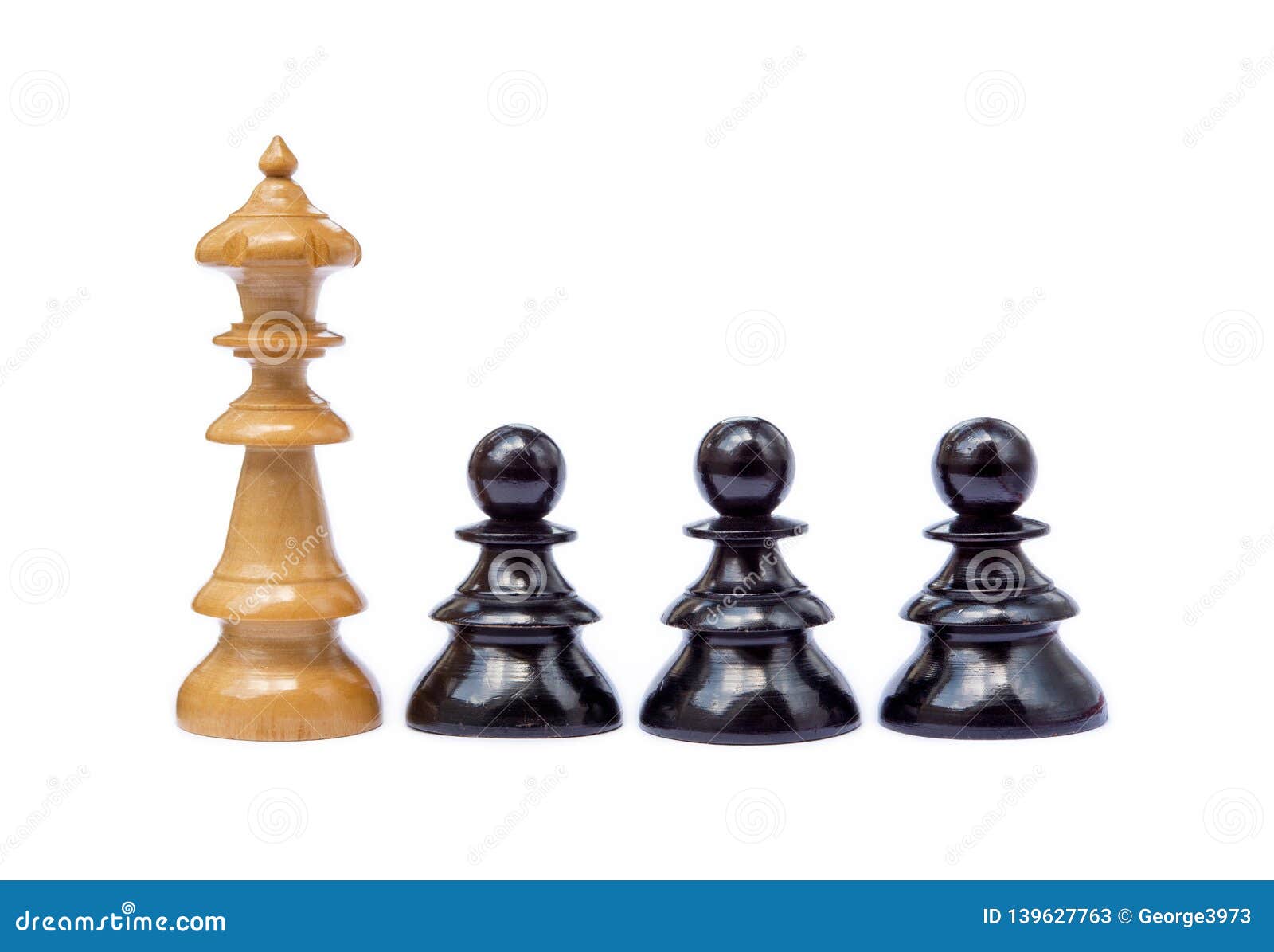 Old chess pieces stock image. Image of chess, black - 139627763