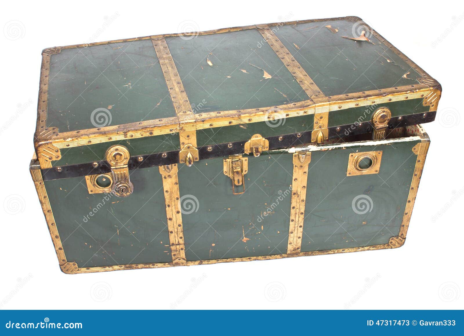 Old chest isolated stock image. Image of package, case - 47317473