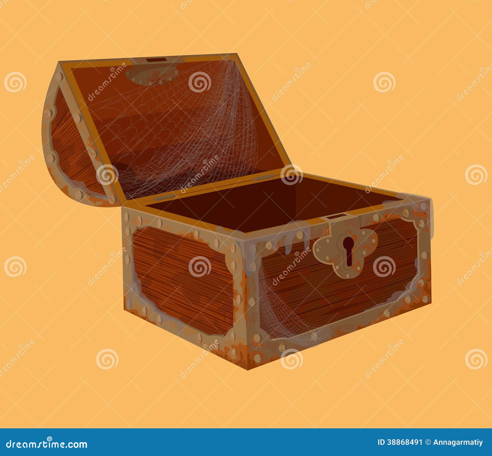Old chest stock vector. Illustration of retro, vector - 38868491