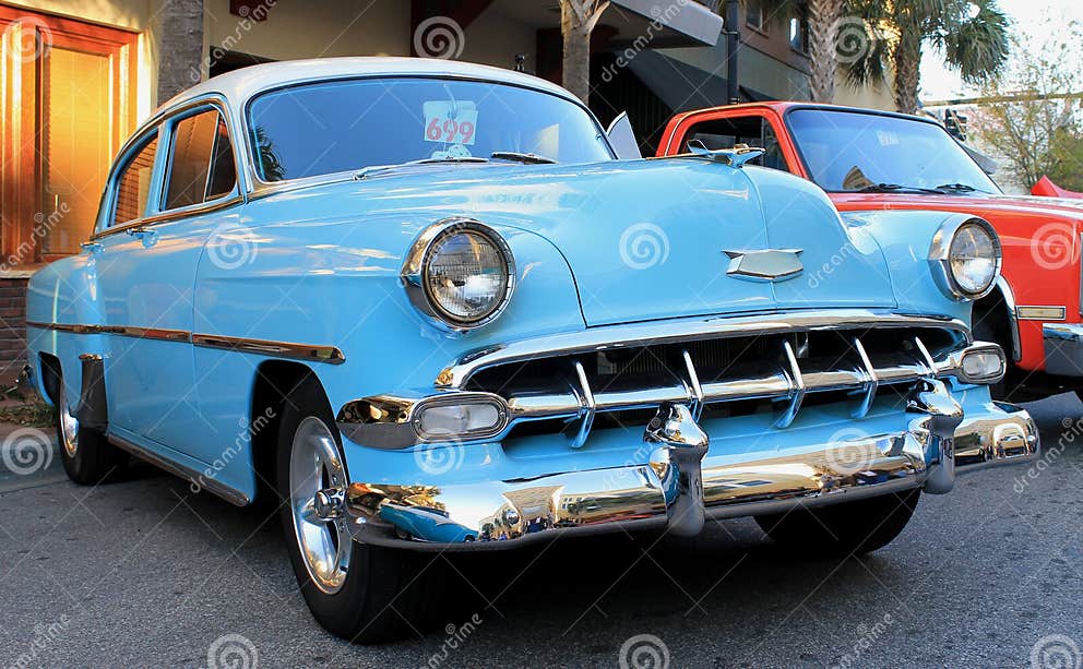 Old Chevrolet Car stock image. Image of people, color - 29174697