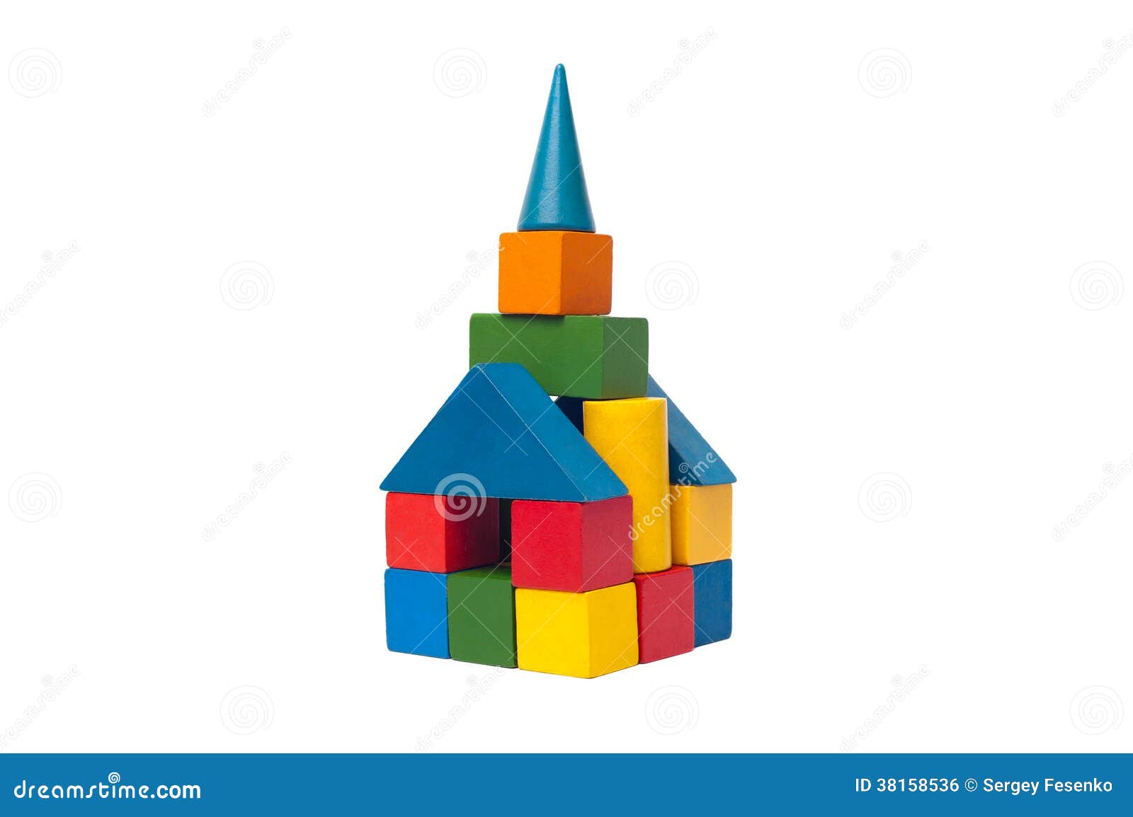Old Children S Building Blocks Stock Photo - Image of baby, blue: 38158536