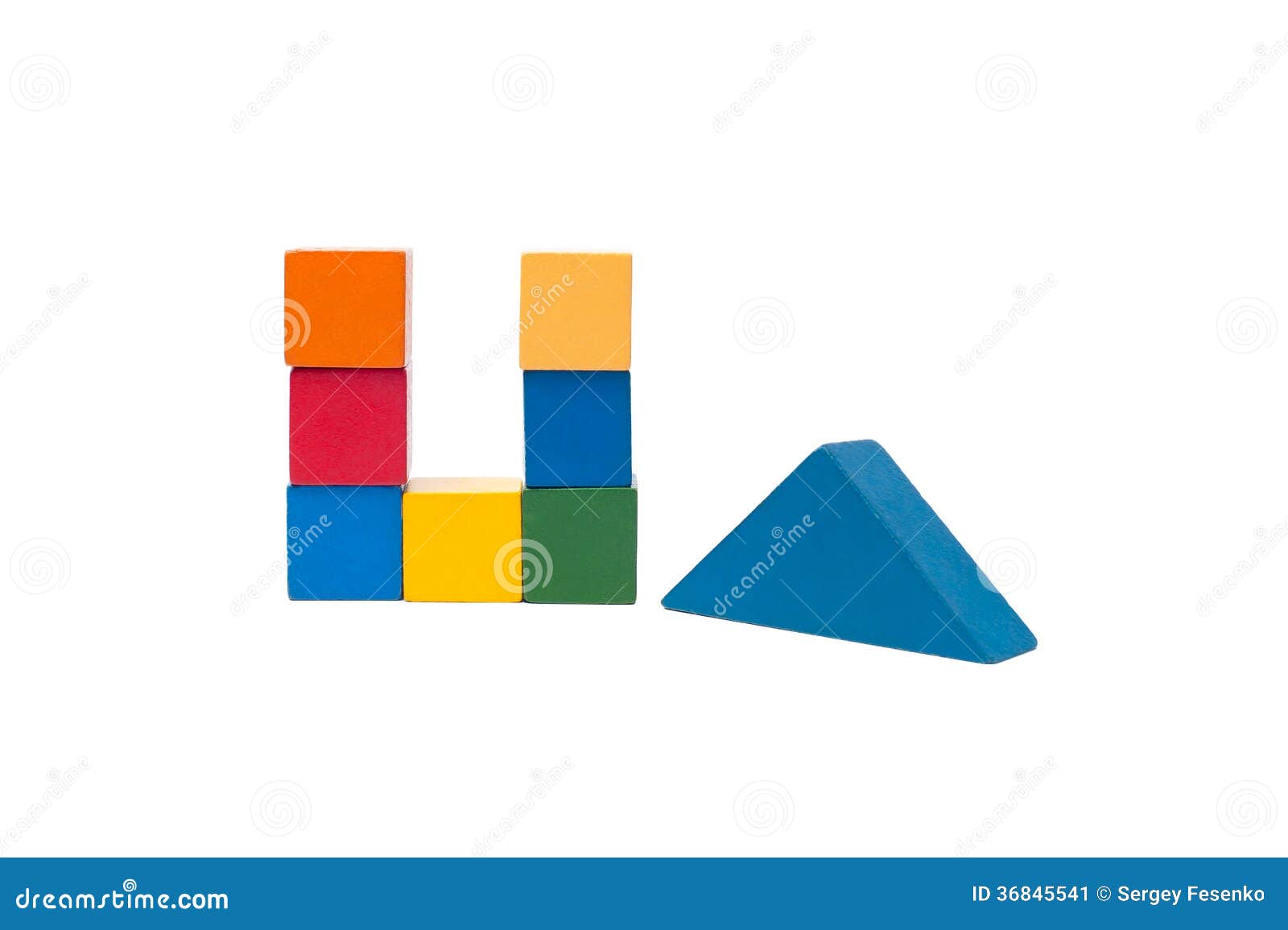Old Children S Building Blocks Stock Image - Image of colour ...