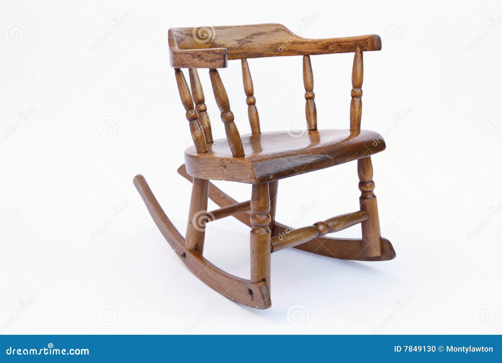 Old Childrens Rocking Chair Stock Photo - Image of america, antique ...