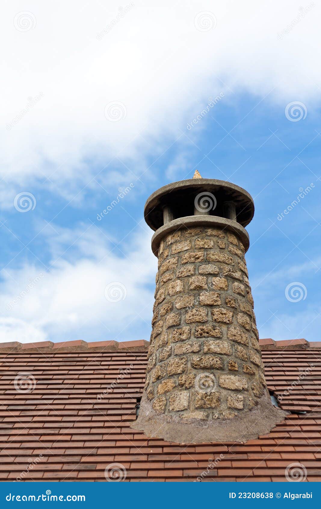 The old chimney stock photo. Image of home, retro, orange - 23208638
