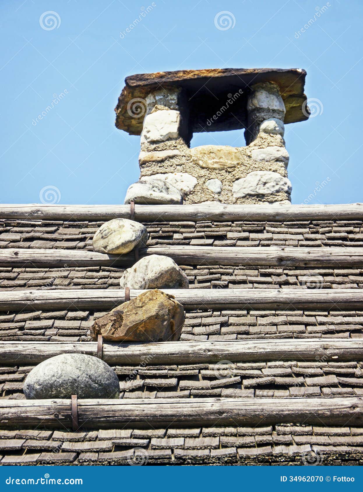 Old chimney stock photo. Image of gray, rock, rustic - 34962070