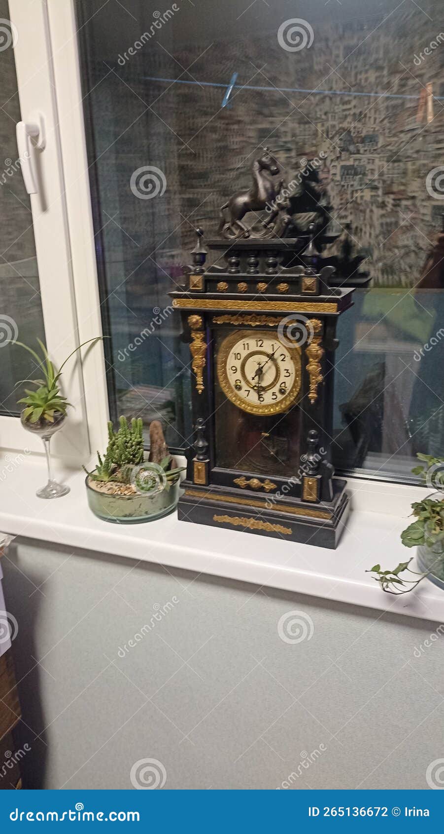 Old Chinese clock stock photo. Image of clock, chinese - 265136672