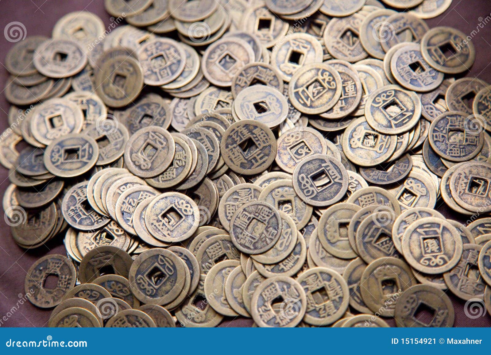 Old chinese coins stock image. Image of chinese, empire - 15154921