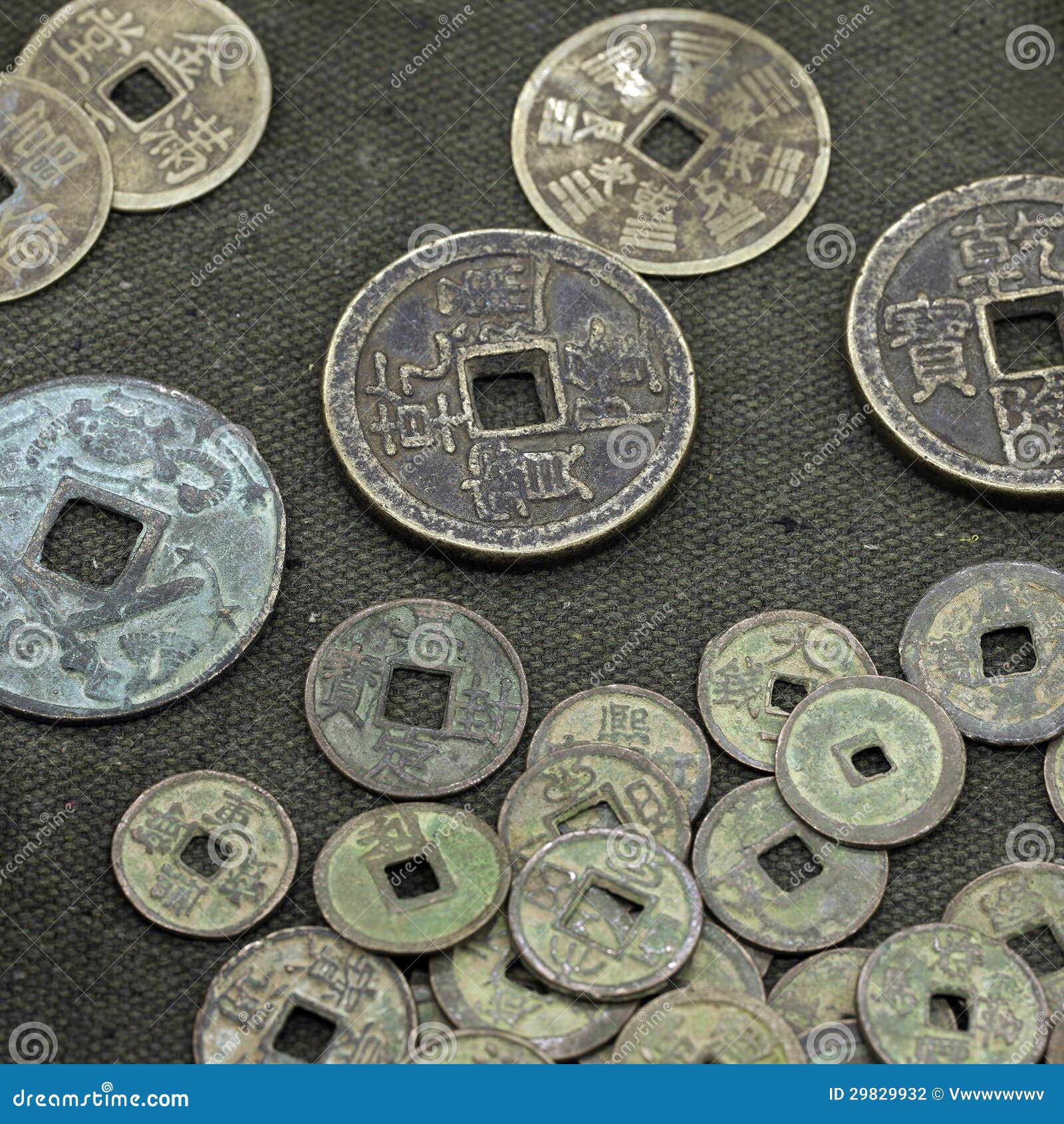Old chinese coins stock photo. Image of coins, circulating - 29829932